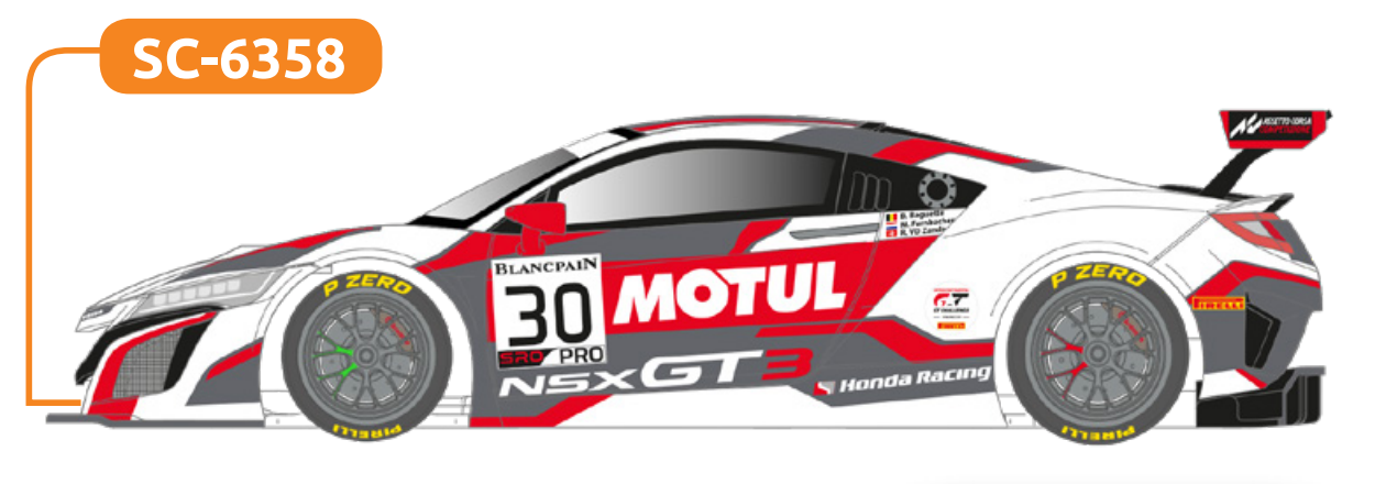 Scaleauto Sc 6358r Pre Order Now Honda Nsx Gt3 Motul 30 1 Electric Dreams
